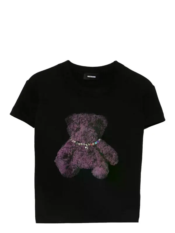 We11Done Graphic Print T-shirt - Black