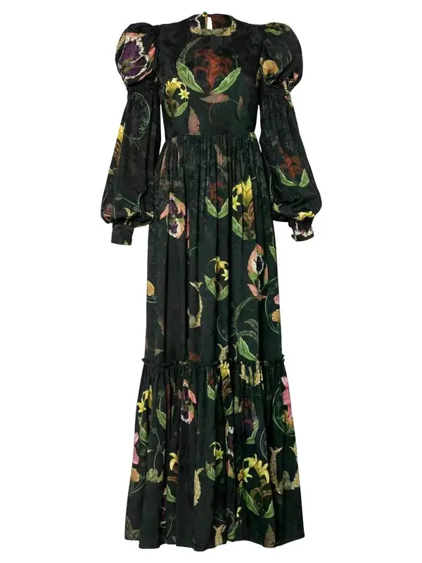 Agua Bendita Secreto Marina Maxi Dress - Black