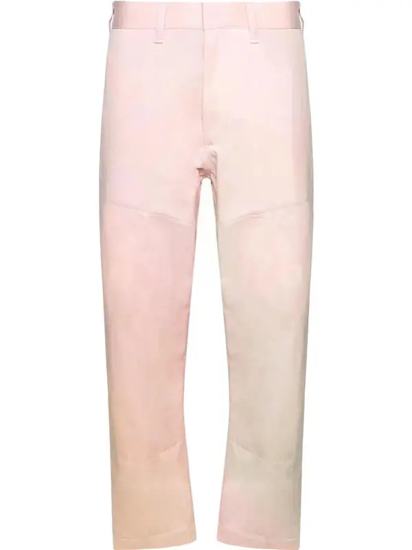 SAINT MXXXXXX Cropped Cotton Chinos - Pink