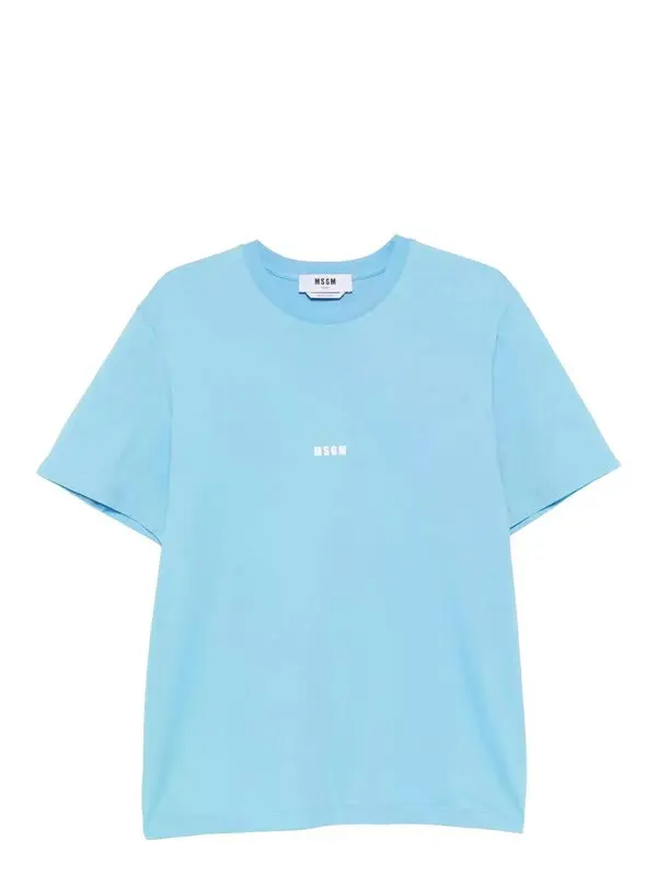 MSGM Logo-print T-shirt - Blue