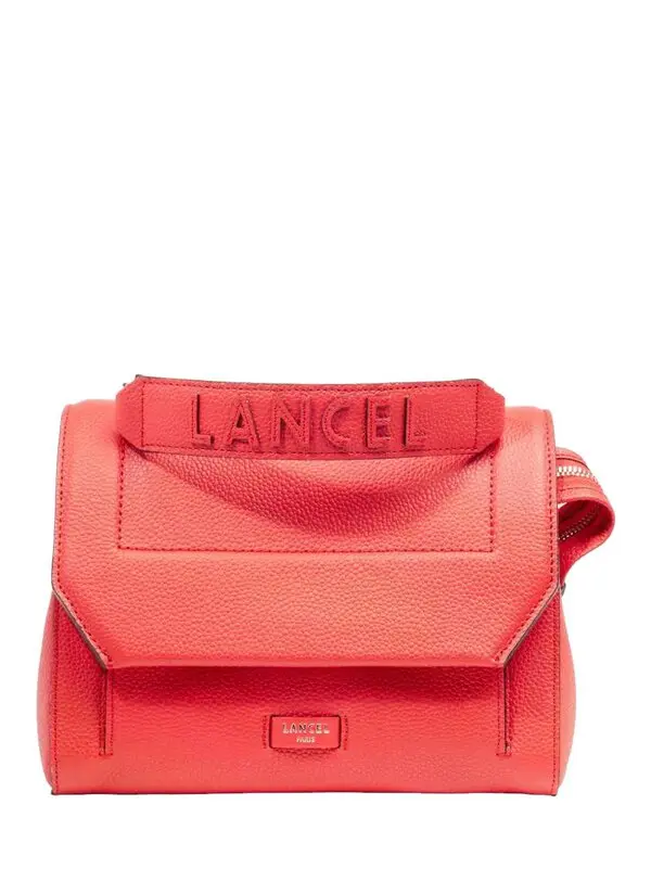 LANCEL Leather Crossbody Bag - Red
