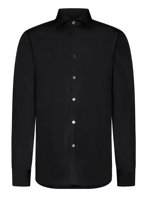 FRANZESE COLLECTION Cotton Shirt - Black