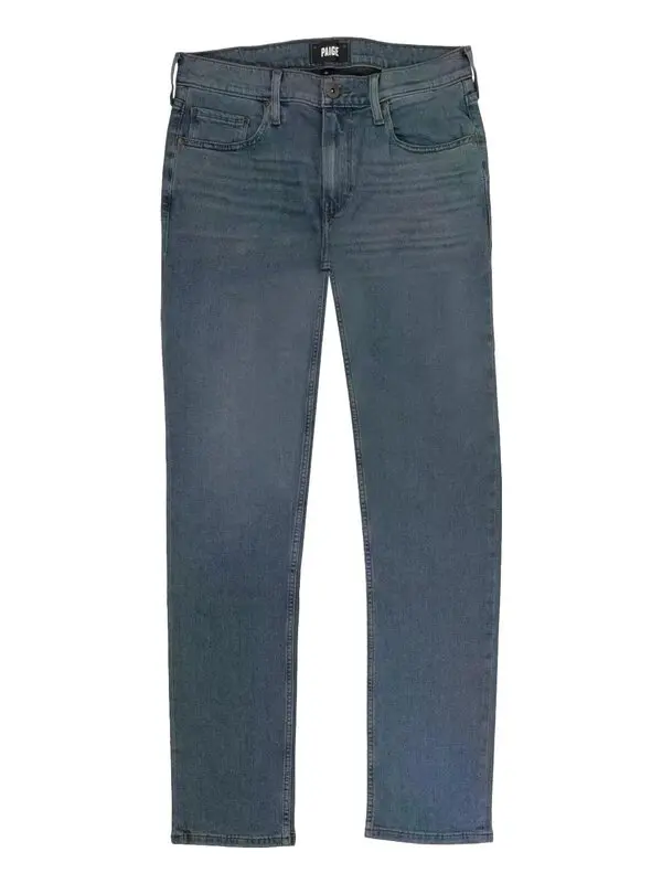 Paige Mid-rise Straight-leg Jeans - Blue