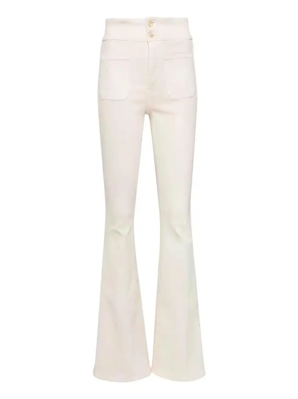 Veronica Beard Beverly Flared Jeans - Neutrals