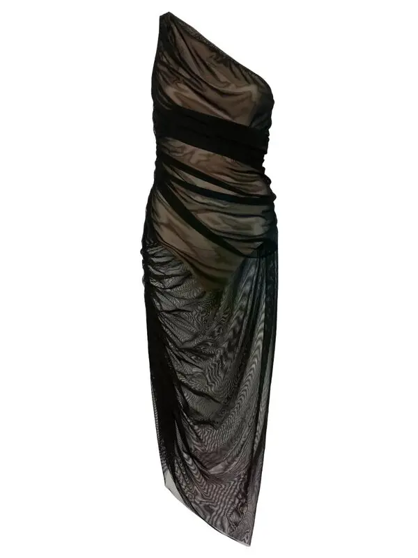 Norma Kamali Diana One-shoulder Gown - Black