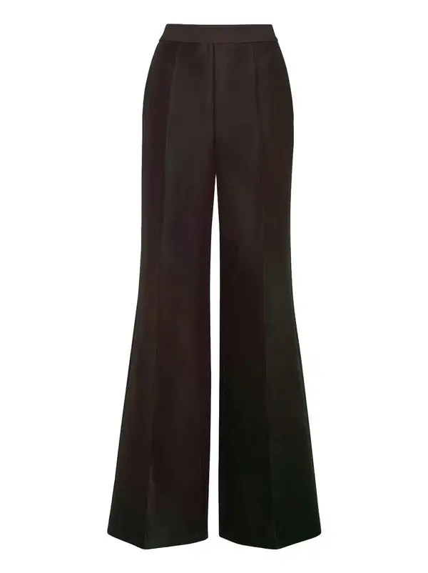 Adam Lippes Bettina Wool-blend Trousers - Black