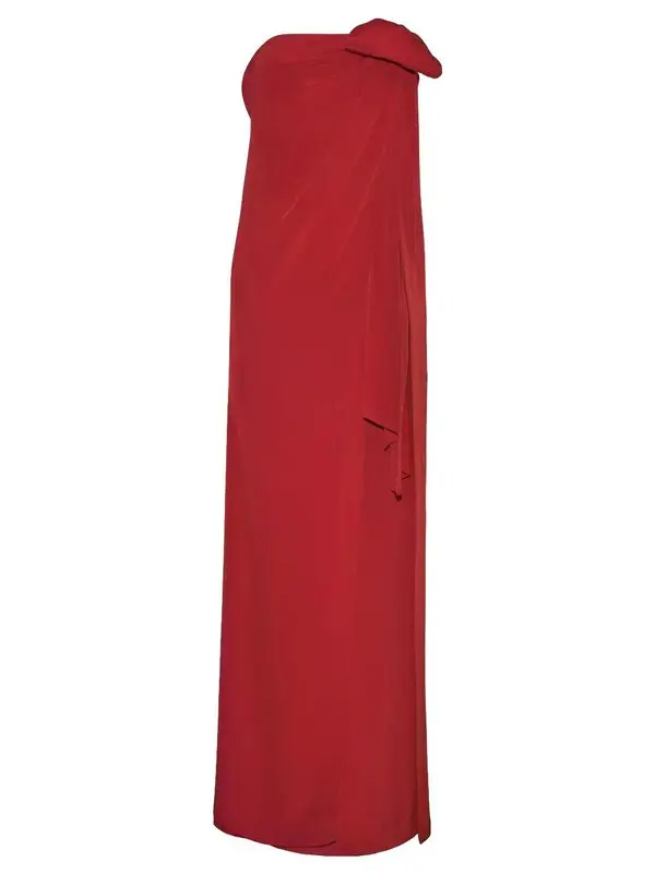 Adam Lippes Silk Maxi Dress - Red