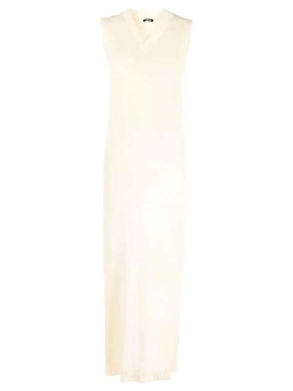 Aspesi Sleeveless Knitted Dress - Neutrals