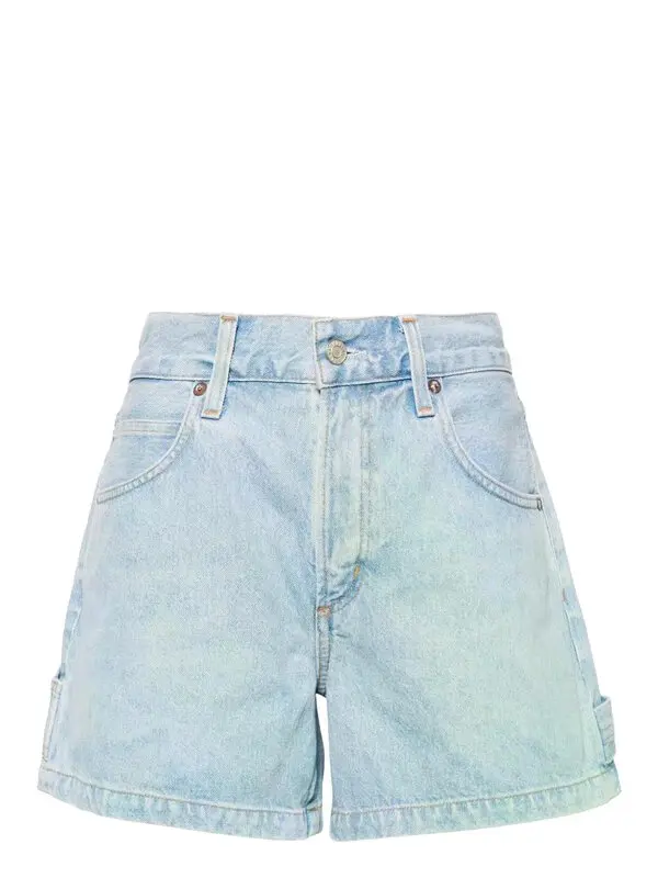 AGOLDE Magda Denim Shorts - Blue