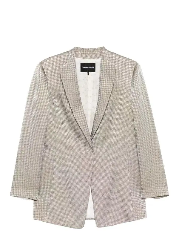 Giorgio Armani Jacquard Blazer - Grey