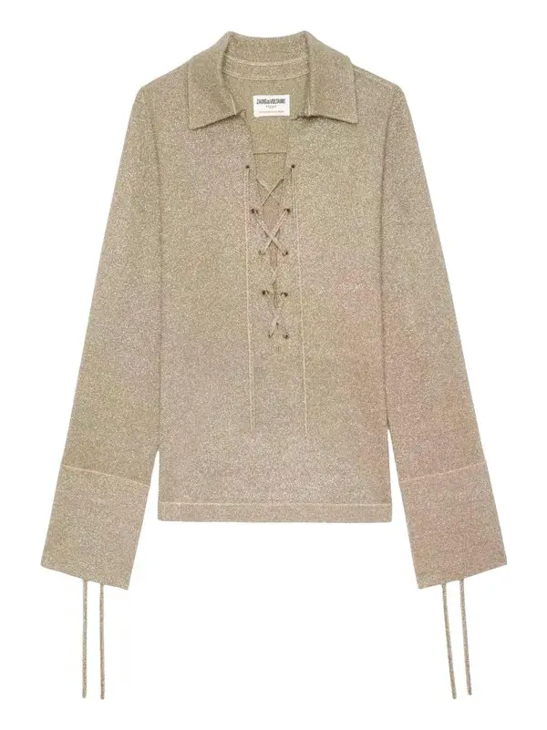 Zadig&Voltaire Listy Knitted Top - Gold