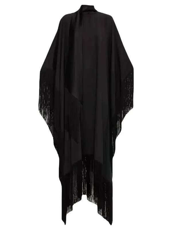 TALLER MARMO Mrs. Ross Asymmetric Kaftan Dress - Black