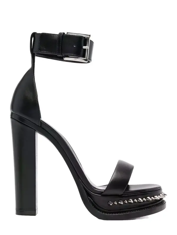 Alexander McQueen Spiked-sole High-heel Sandals - Black