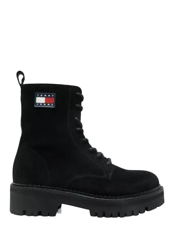 Tommy Hilfiger Suede Boots - Black