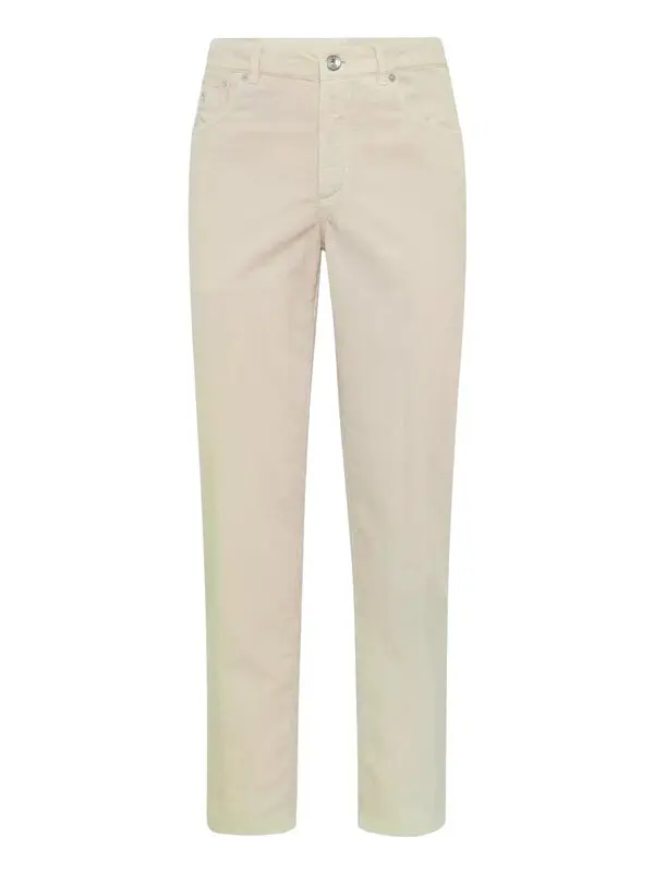 Brunello Cucinelli Straight-leg Corduroy Trousers - Neutrals