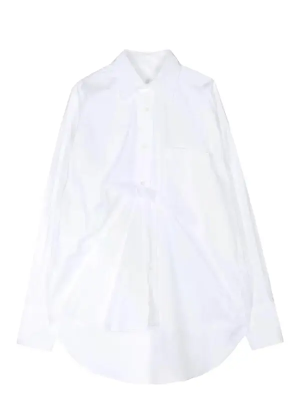 MARINA YEE Gathered Cotton Shirt - White