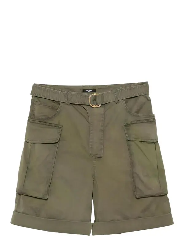 Balmain Cargo Shorts - Green