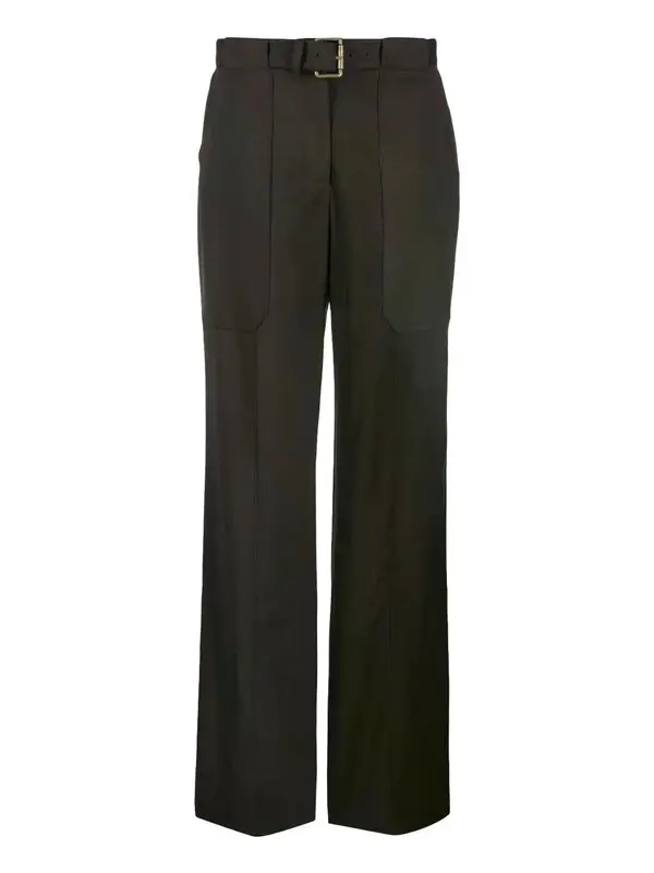 REJINA PYO Andie Straight-leg Wool Trousers - Brown