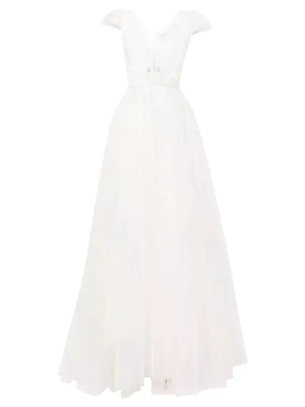 Jenny Packham Charm Sequin-embellished Tulle Gown - White
