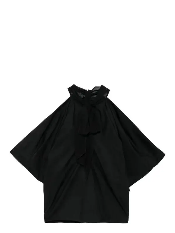 Giambattista Valli Draped Blouse - Black