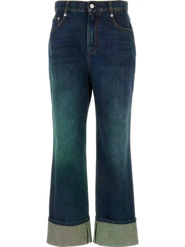 Alexander McQueen Straight-leg Mid-rise Jeans - Blue