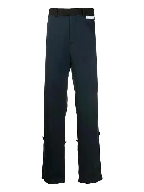 Off-White Elongated Straight-leg Trousers - Black