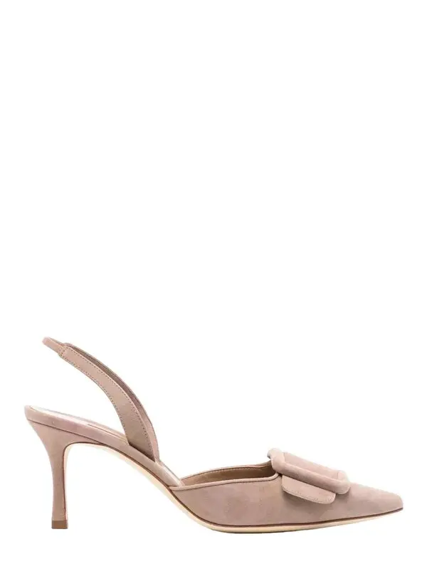 Manolo Blahnik 70mm Maysli Pumps - Neutrals
