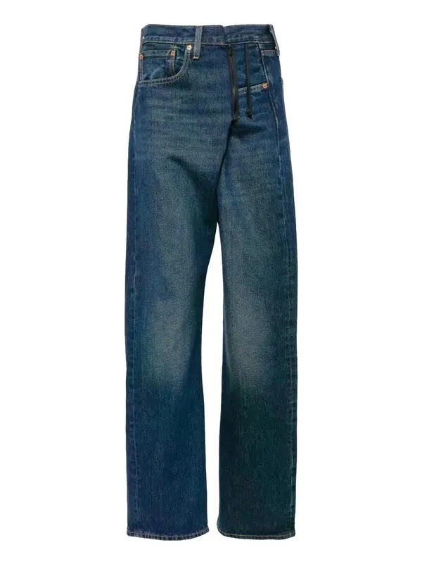 BLESS X Levi's Zip-detail Cotton Jeans - Blue