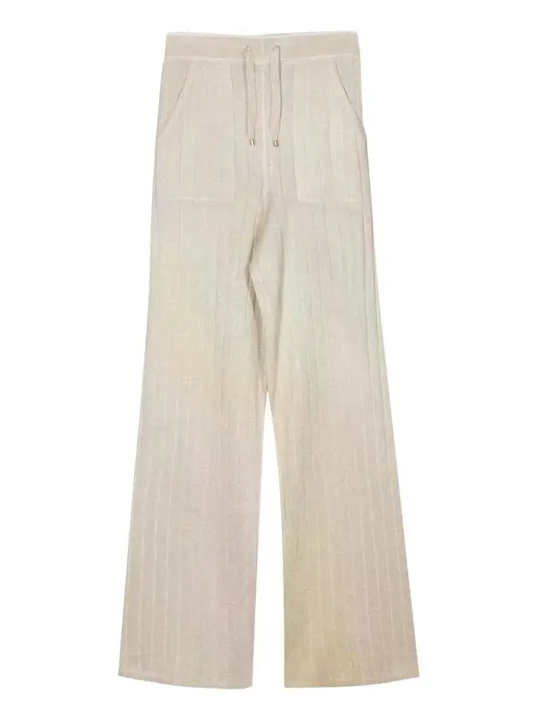 Lorena Antoniazzi Wide-ribbed Knitted Trousers - Neutrals