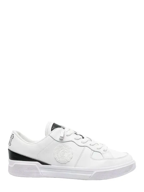 Just Cavalli Logo-patch Leather Sneakers - White