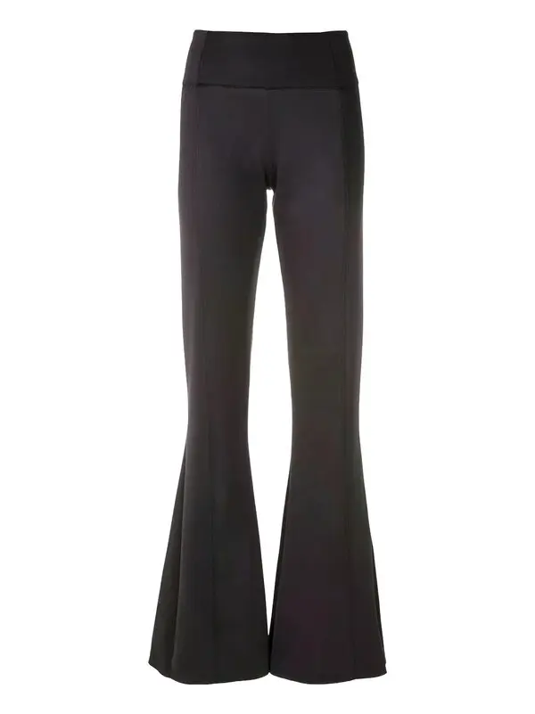 AMIR SLAMA Panelled Flared Trousers - Black