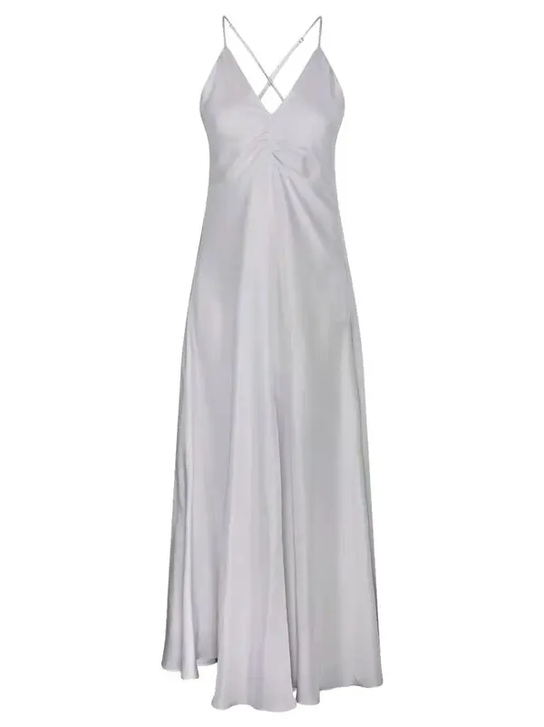 FORTE_FORTE Silk Gown - Grey