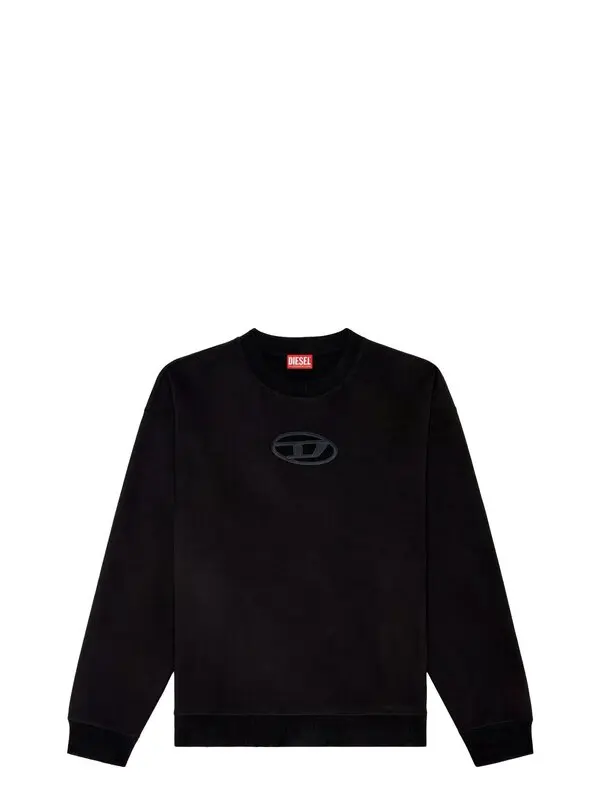 DIESEL® Logo Cut-out Sweatshirt - Black
