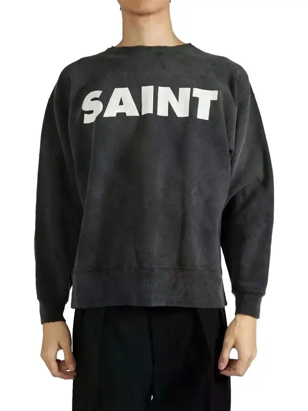 SAINT MXXXXXX Logo-print Sweatshirt - Grey