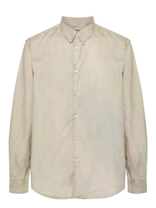 Aspesi Long-sleeve Cotton Shirt - Neutrals
