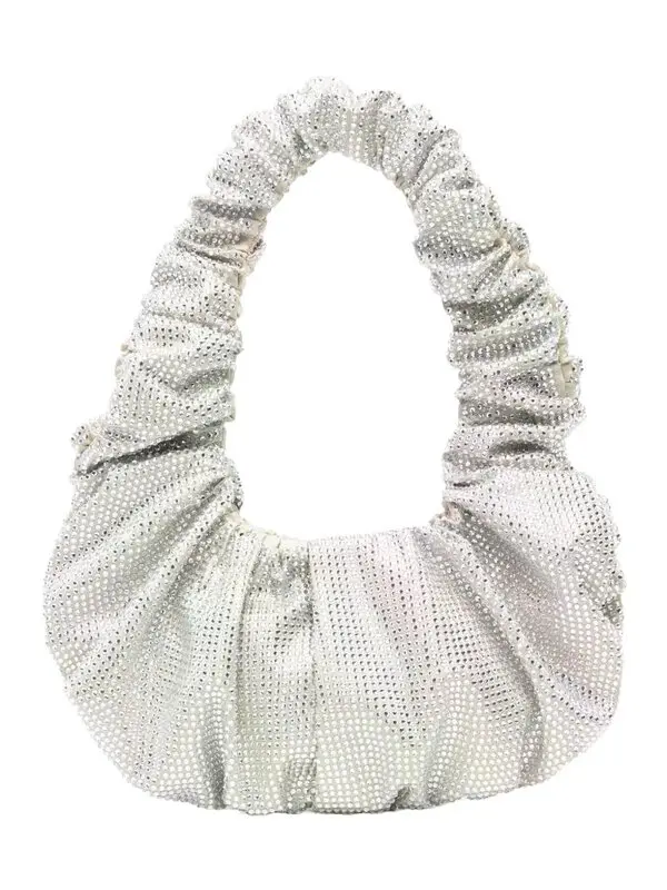 Giuseppe Di Morabito Crystal-embellished Ruched Tote Bag - Neutrals
