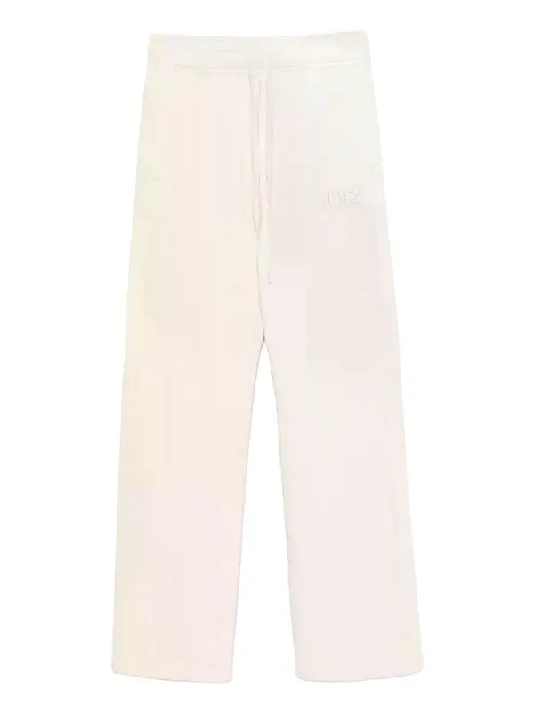 AUTRY Embroidered-logo Trousers - Neutrals