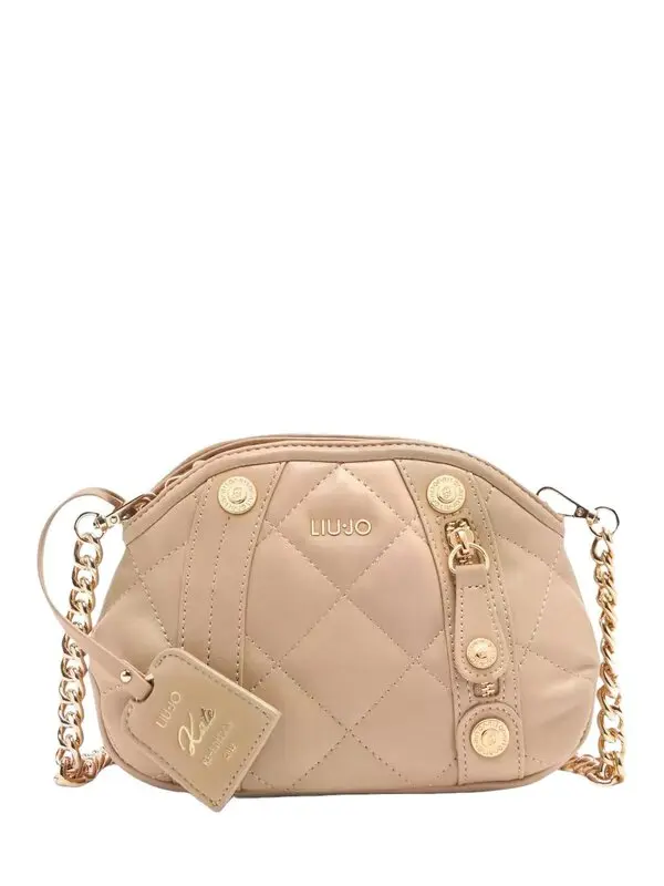 Liu Jo Quilted Crossbody Bag With Chain Strap - Neutrals