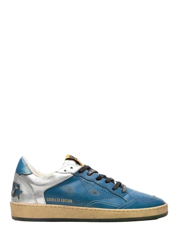 GOLDEN GOOSE Ball Star Ivory Sneakers - Blue