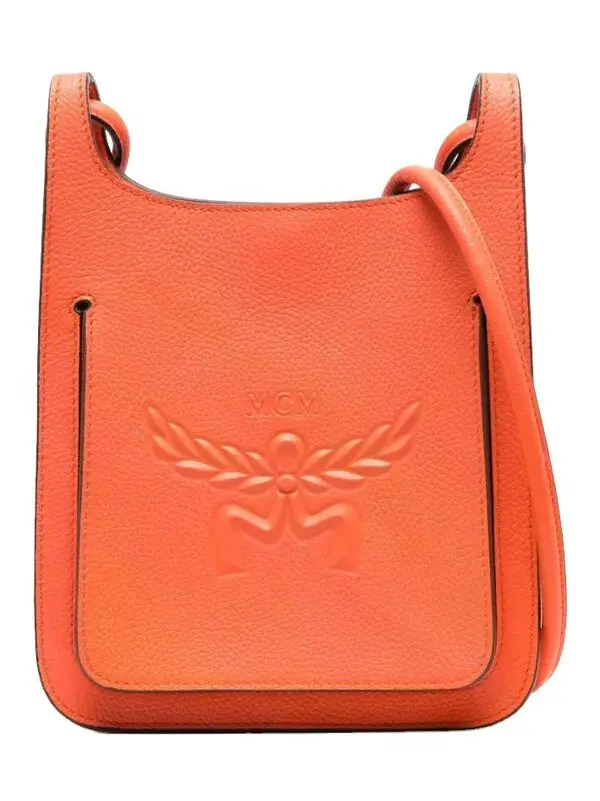 Mcm Mini Himmel Hobo Crossbody Bag - Orange