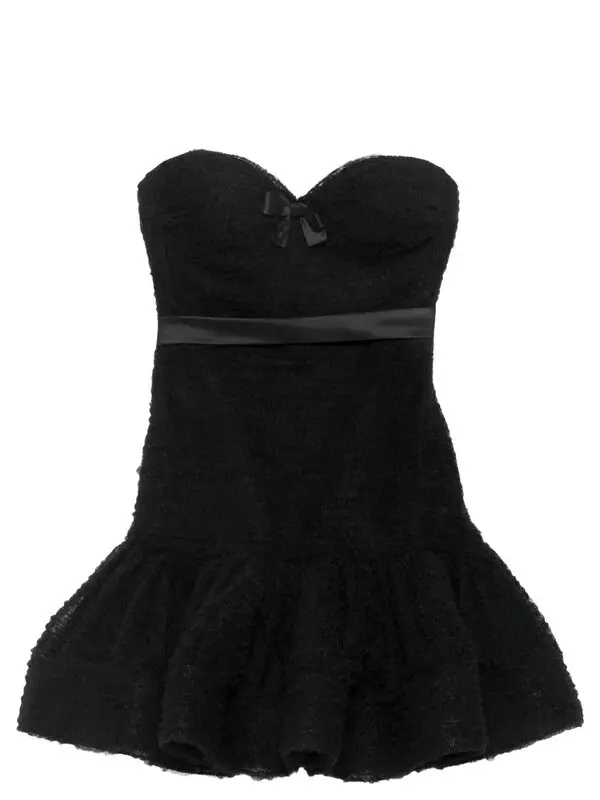 Viktor & Rolf Dégradé Tulle Mini Dress - Black