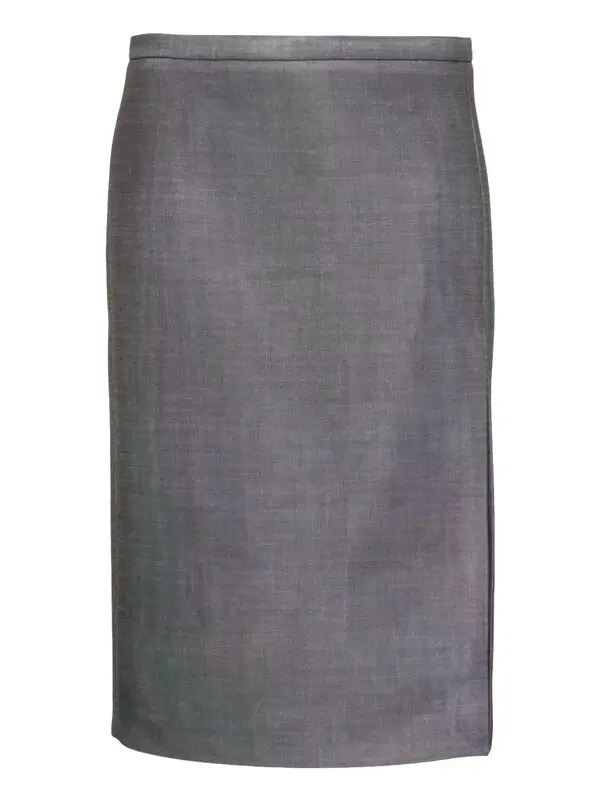 Philosophy Di Lorenzo Serafini Mid-rise Midi Skirt - Grey