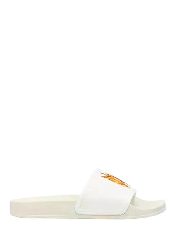 Palm Angels Pa Monogram Pool Slides - Neutrals