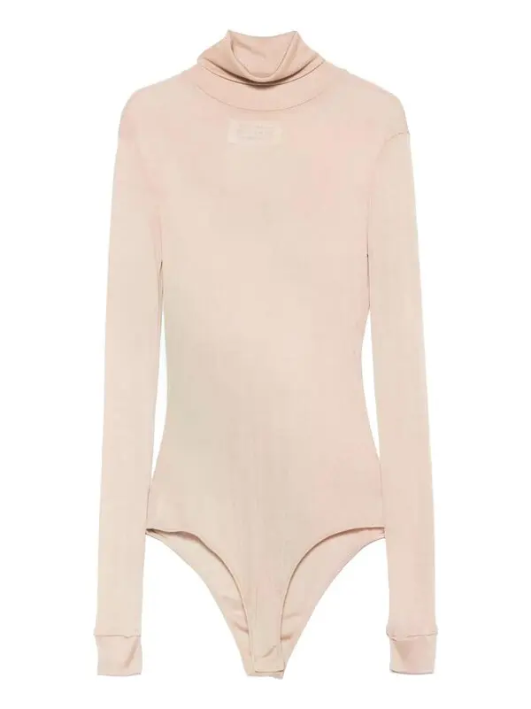MAISON MARGIELA Four-stitch Logo Bodysuit - Neutrals