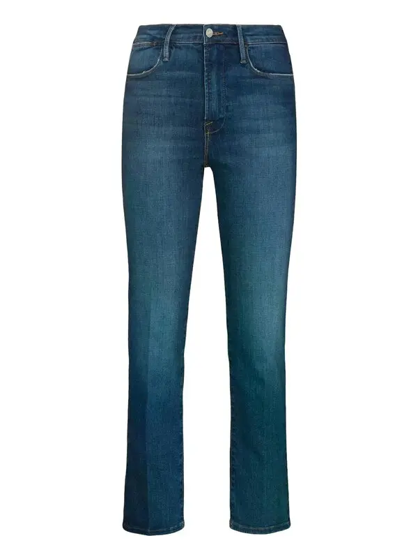 FRAME Le High Straight Jeans - Blue