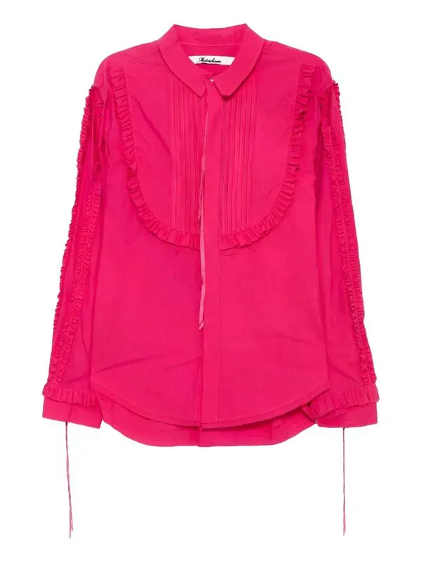 MIDORIKAWA Raw Edge Blouse - Pink