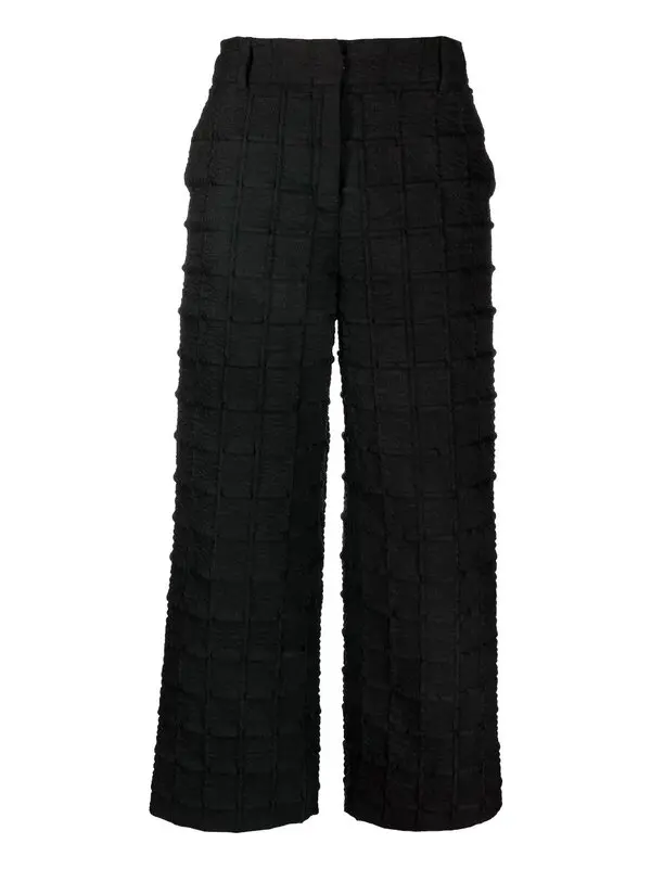 Cecilie Bahnsen Jaylee Mid-rise Cropped Trousers - Black