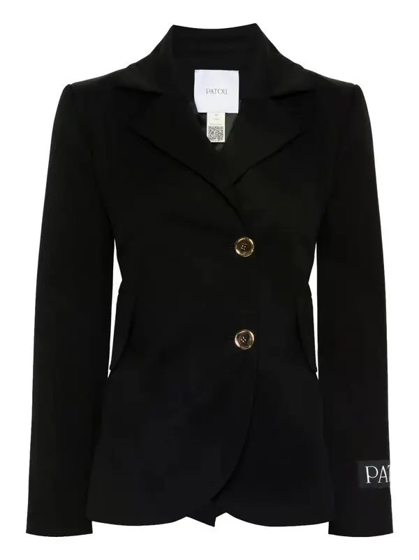 PATOU Belted Tailored Blazer - Black