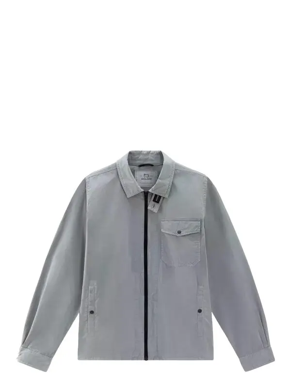 Woolrich Cotton-gabardine Overshirt - Grey
