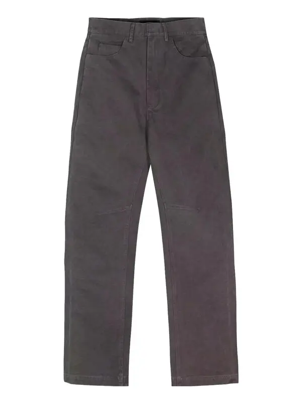 ENTIRE STUDIOS Task Mid-rise Straight-leg Trousers - Grey